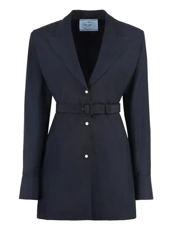 Prada Wool And Mohair Blazer - Blue