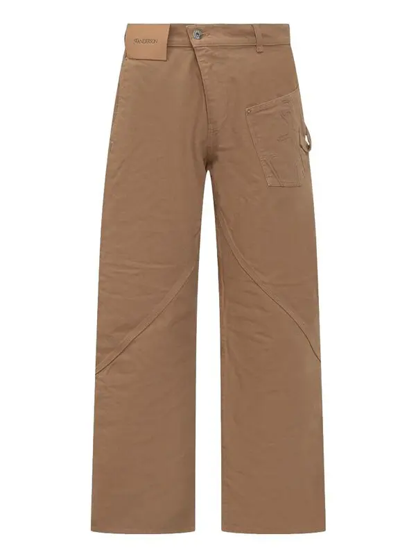 JW Anderson Twisted Work Pants - Beige