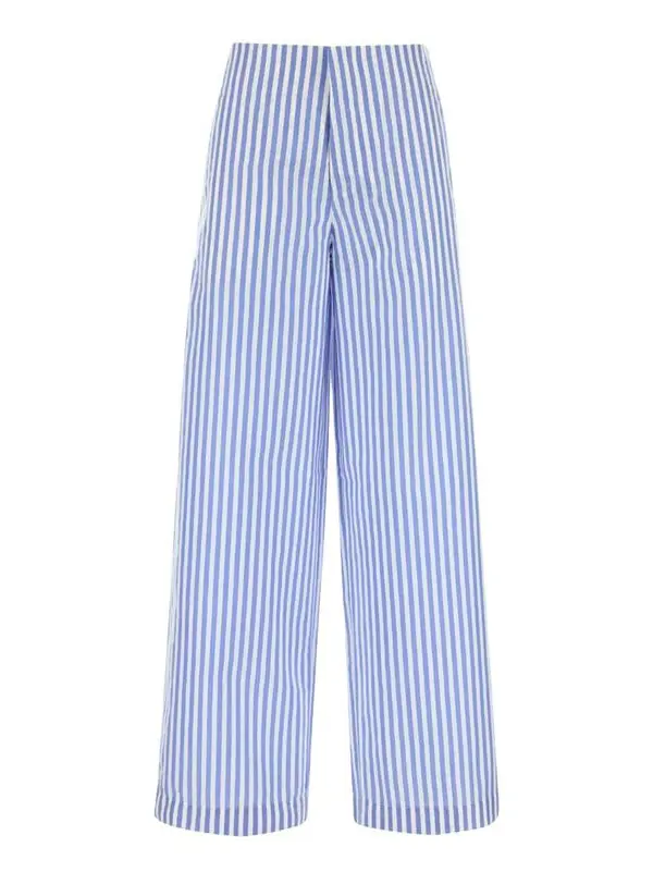 Philosophy Di Lorenzo Serafini Striped Embroidered Poplin Pants - Stripped