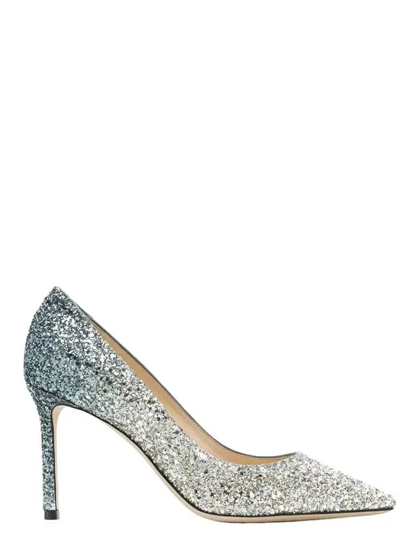 JIMMY CHOO Romy 85 Pumps - Silver/dusk Blue
