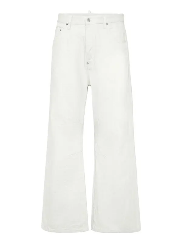 Dsquared2 Icon New Generation Wide Leg Jeans - Beige
