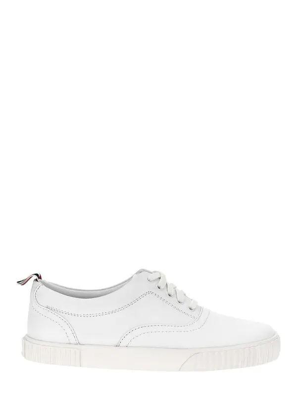 Thom Browne Heritage Leather Sneakers - White