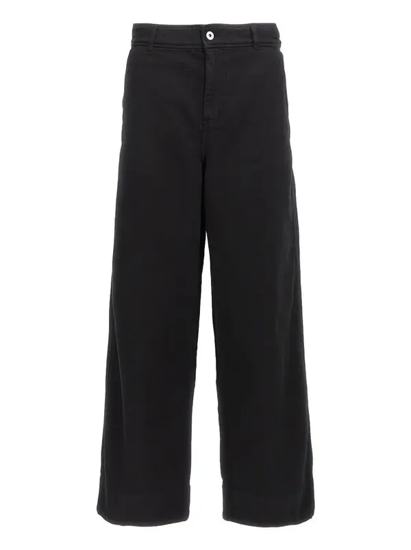 JW Anderson High Waisted Wide Leg Pants - Black