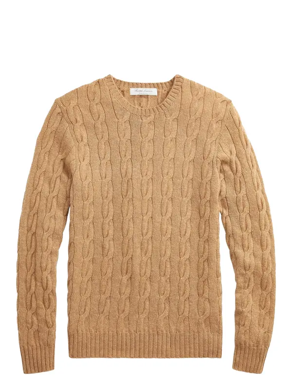 Ralph Lauren Purple Label Cable-knit Jumper - Brown