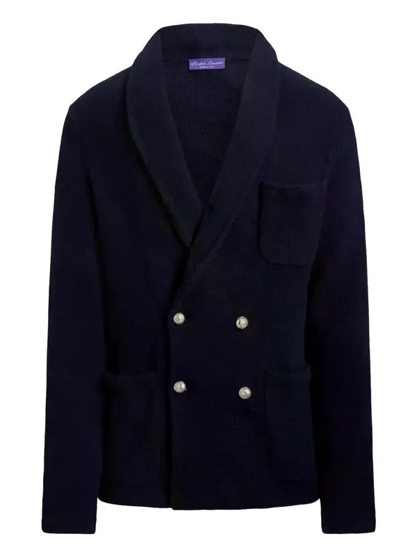 Ralph Lauren Purple Label Knitted Cardigan - Blue