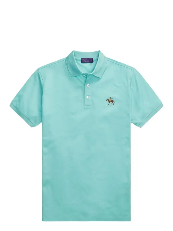 Ralph Lauren Purple Label Logo-embroidered Polo Shirt - Blue