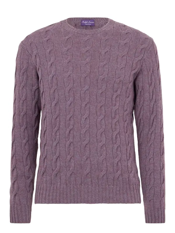 Ralph Lauren Cable-knit Jumper - Purple