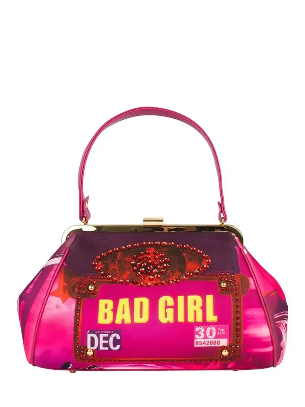 Jeffrey Campbell Beep-beep Top Handle Bag - Fuchsia Bad Girl Combo