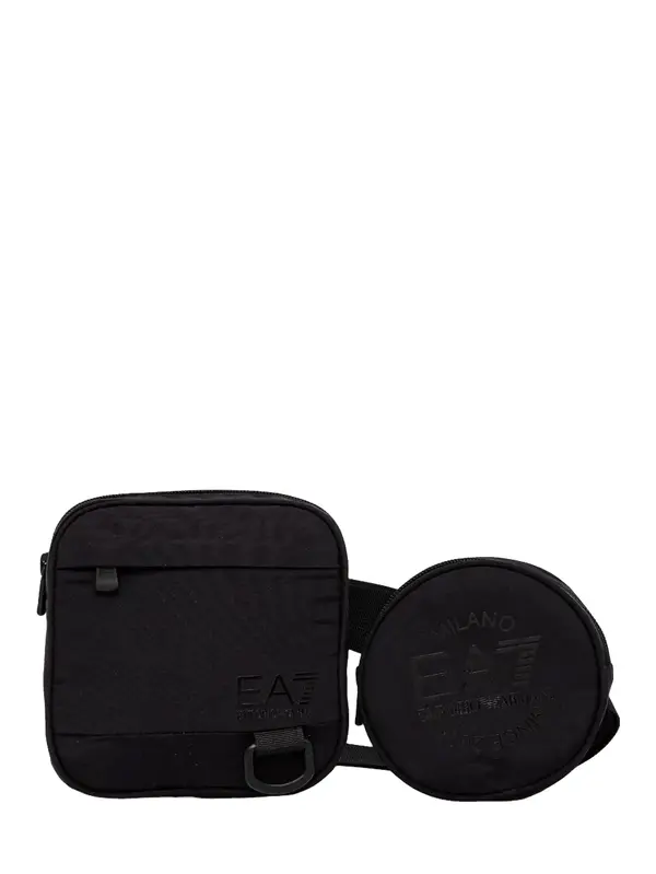 EA7 Logo-print Belt Bag - Black
