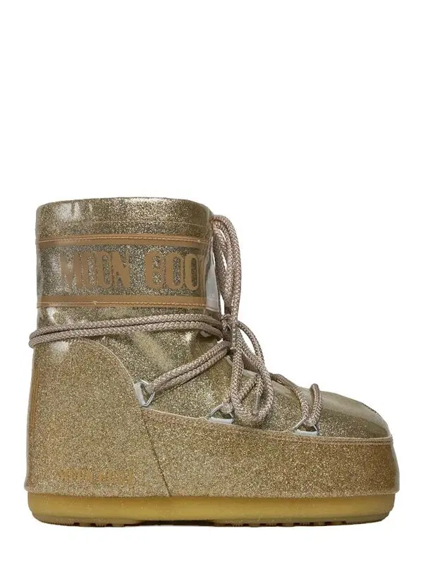 Moon Boot Icon Glitter Low Boots - Gold