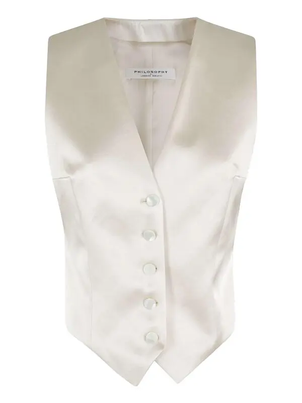 Philosophy Di Lorenzo Serafini Waistcoat - Ivory