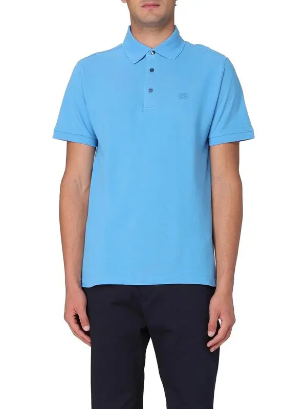 Etro Polo Shirt - Gnawed Blue