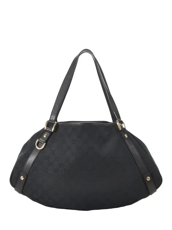 Gucci Gg Canvas Abbey Tote - Black