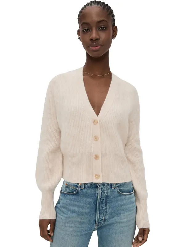 Jenni Kayne Cashmere Peyton Cardigan - Warm Ivory