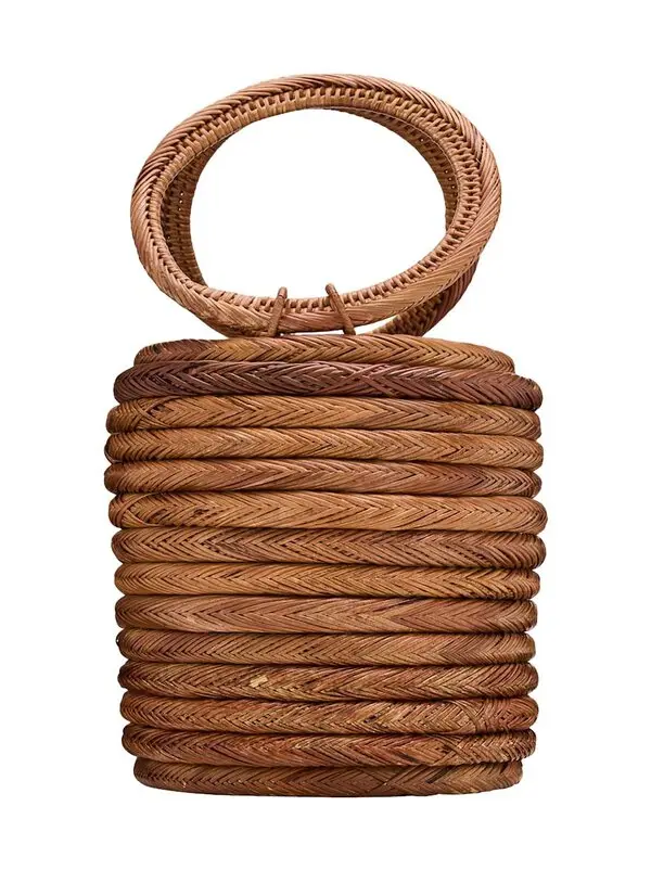 Cult Gaia - Cult Gaia Yasmina Rattan Ring Top-Handle Bag