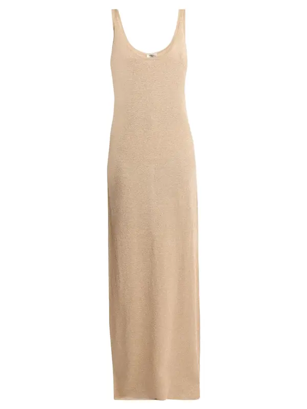 Saint Laurent Maxi Tank Dress - Pale Gold