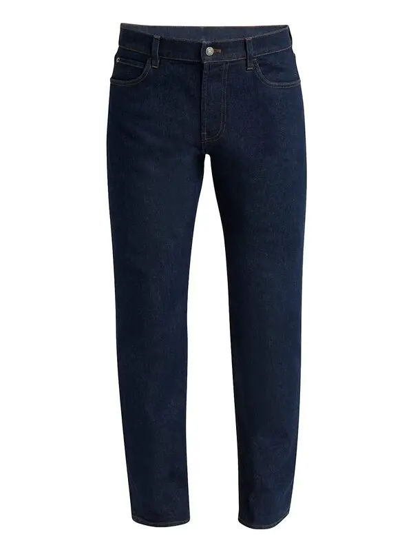 Loro Piana Quarona Kurashiki Slim Denim Trousers - Dark Lagoon