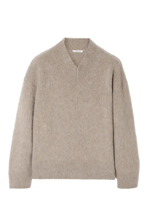 THE ROW Fayette Oversized Cashmere Sweater - Brown