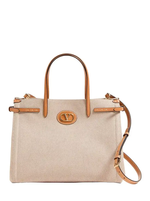 Valentino Garavani Antibes Medium Tote - Beige