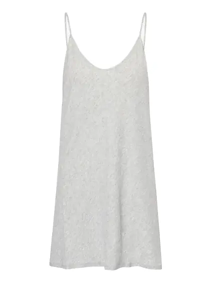Skin Cotton Slip Dress - Heather Grey