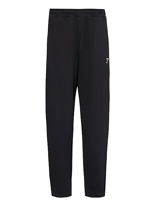 GYMSHARK Training Straight-leg Fleece Cotton-blend Jogging Bottoms - Gs Black