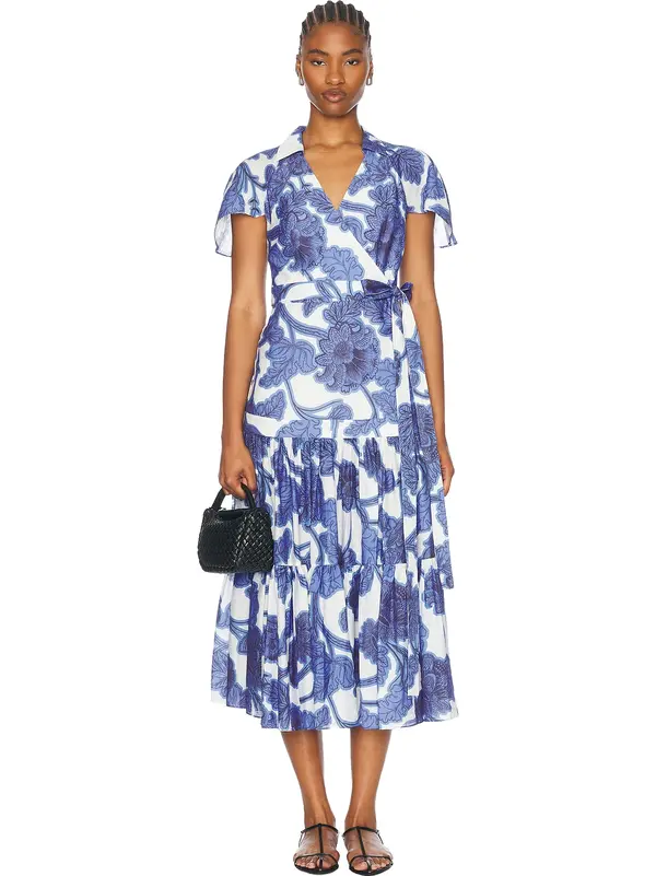 Alexis Avanna Wrap Dress - Abyssb Blue
