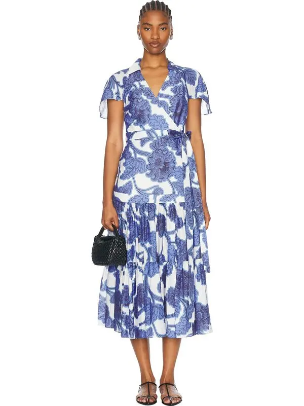 Alexis Avanna Wrap Dress - Abyssb Blue
