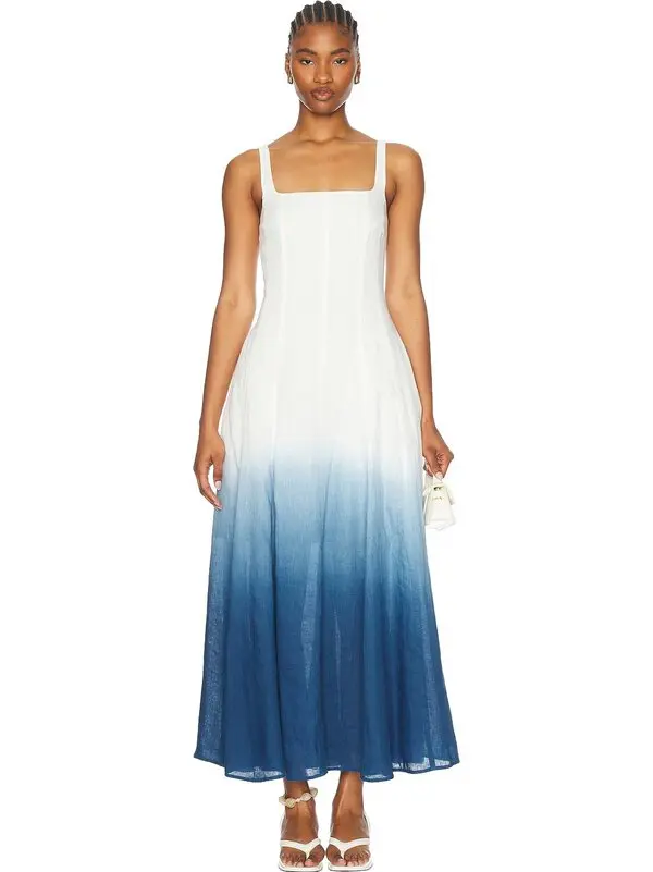 NICHOLAS Athena Sleeveless Panelled Midi Dress - Dip Dye