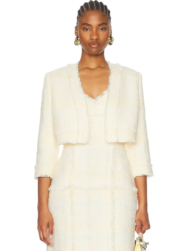 Alexis Benning Cropped Jacket - Ivory