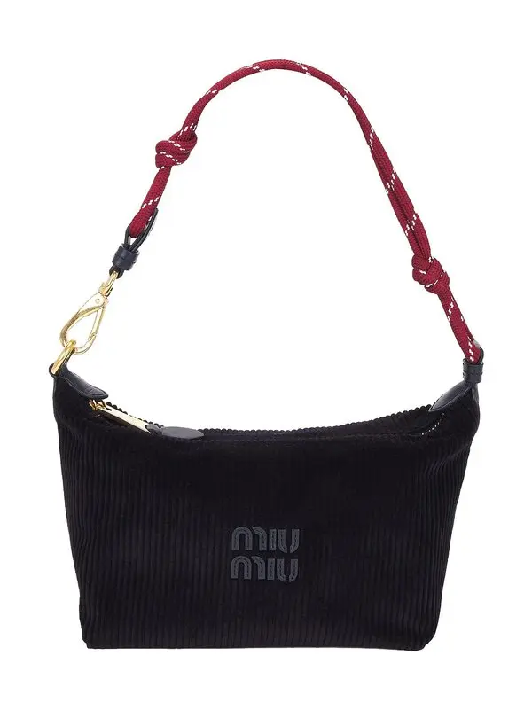 Miu Miu Cotone Contenitori Crochet Bag - Navy & Amaranto
