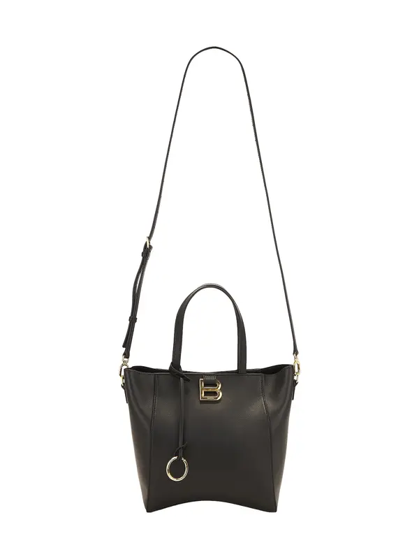 Balenciaga Hourglass Small Soft Tote Bag - Black