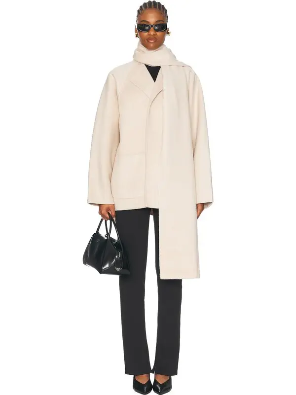EAVES Osher Wool Coat - Ivory