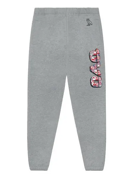OVO Flag Runner Sweatpant - Heather Grey