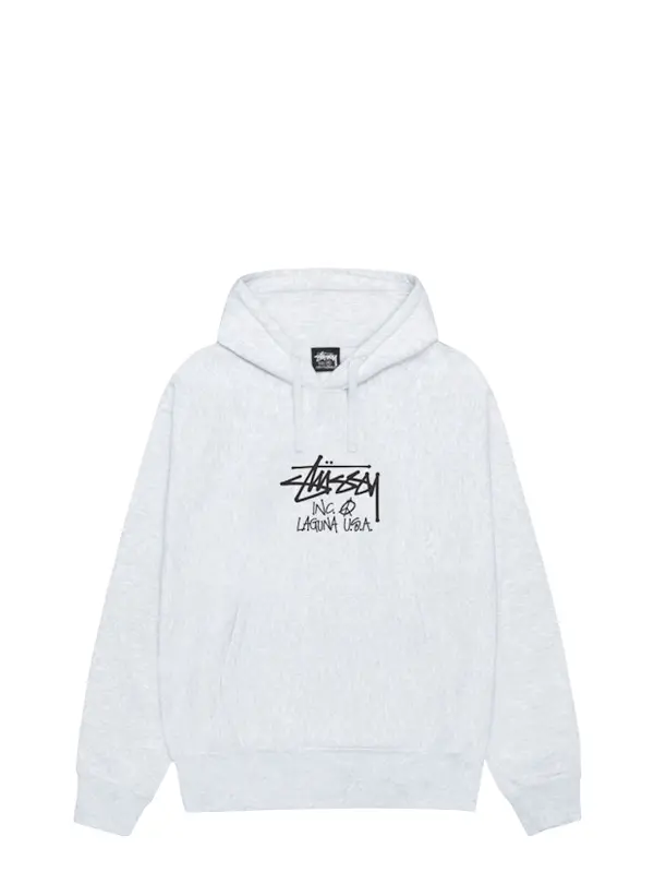 StÜssy Laguna Usa Hoodie - Ash Heather