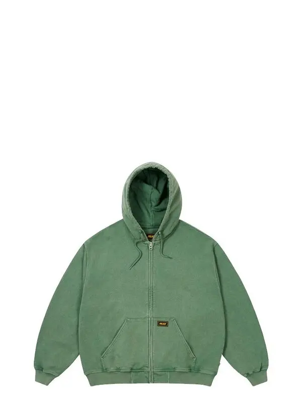 PALACE Triple Stitch Zip Hood - Pigment Green
