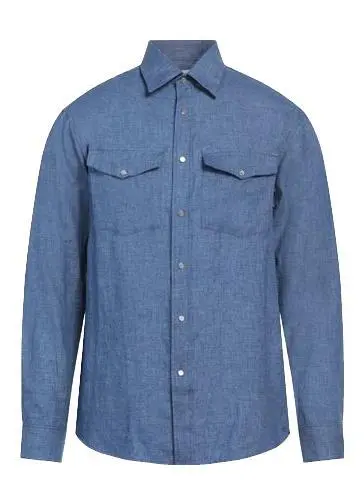 Dunhill Shirt Size Linen - Blue