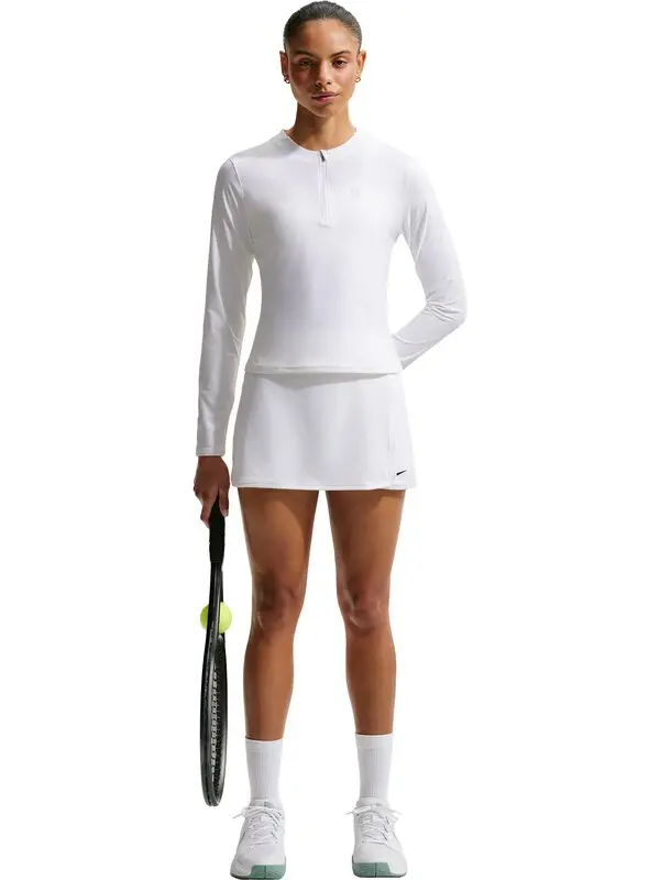Nike Victory Dri-fit Straight Tennis Skirt - White