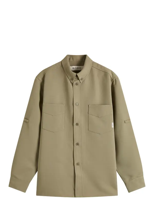 RÓHE Utility Overshirt - Sage