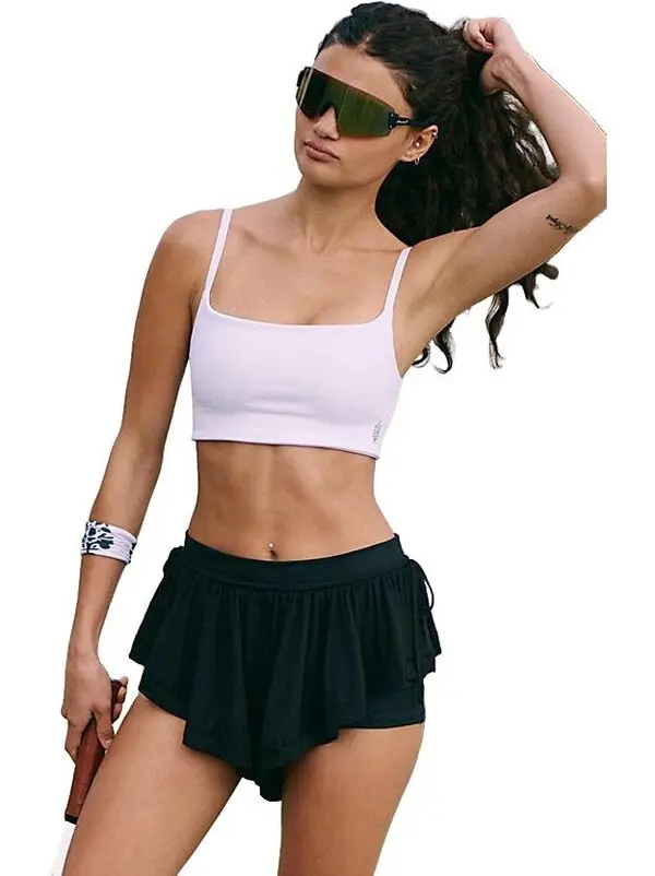 Free People Tempo Breathe Deeper Shorts - Black