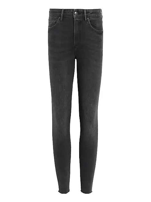 ALLSAINTS Miller Pushup Skinny High-rise Jeans - Washed Black