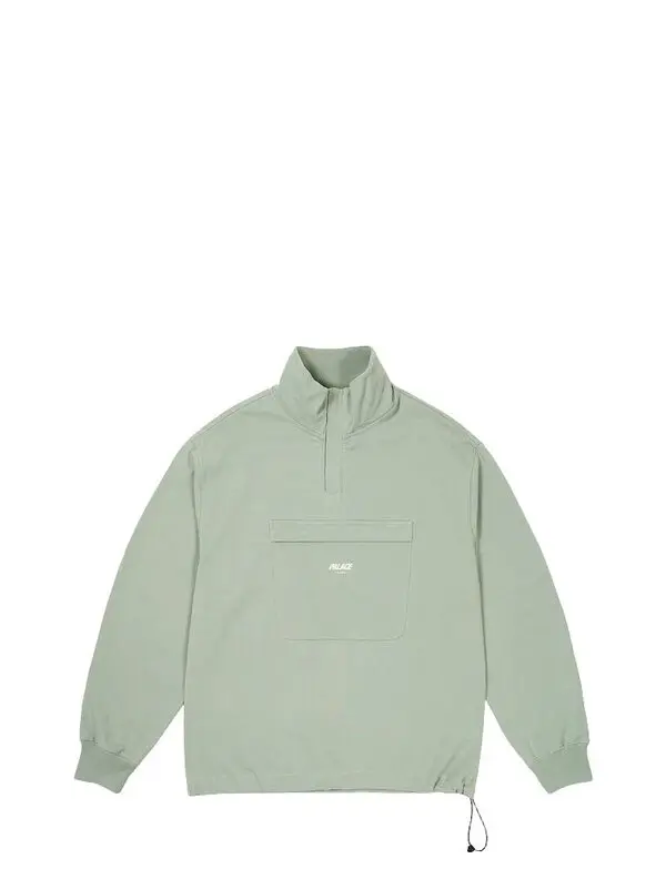 PALACE 1/4 Zip Washed Funnel - Jade