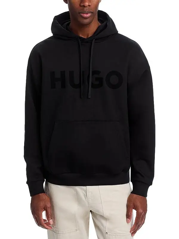 Hugo Ditchle Regular Fit Logo Hoodie - Black
