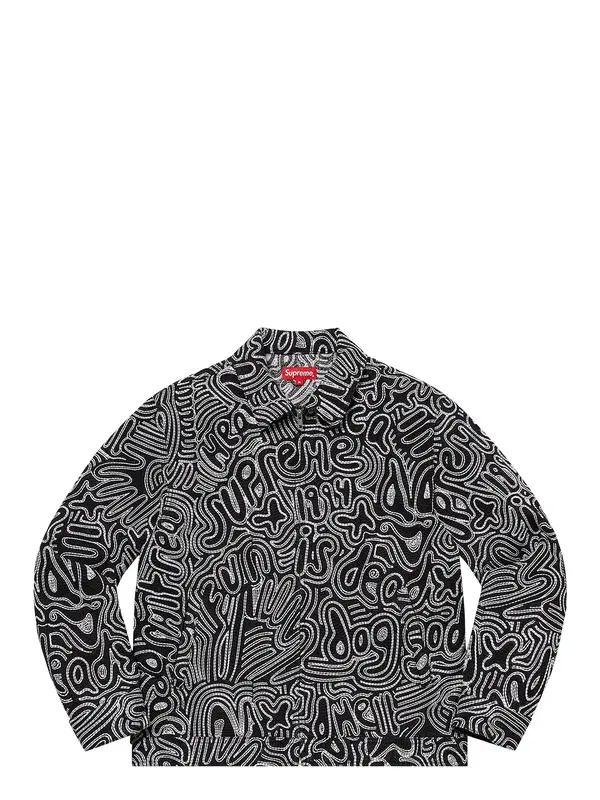 Supreme Chainstitch Denim Jacket - Black