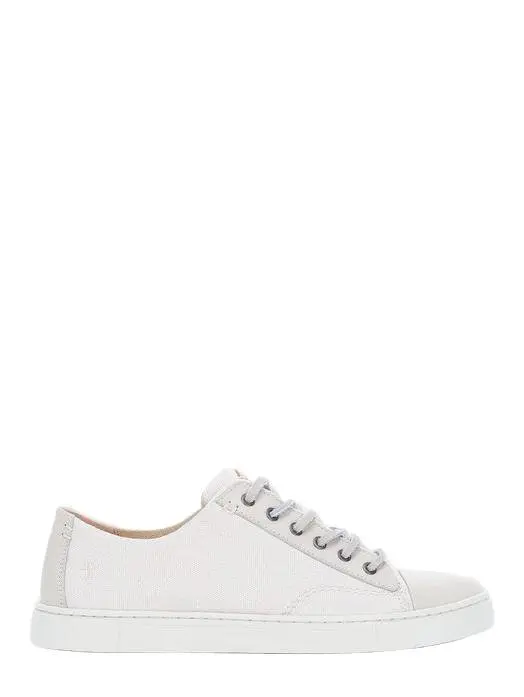 THE FRYE COMPANY Ivy Canvas Low Lace Sneakers - Natural