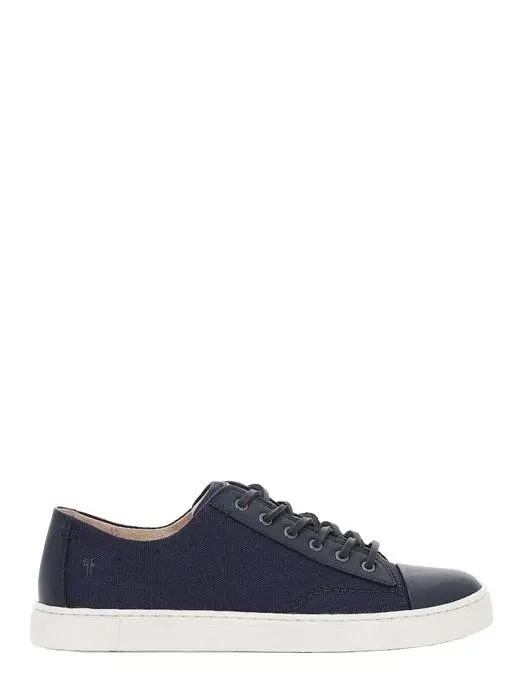 THE FRYE COMPANY Ivy Canvas Low Lace Sneakers - Navy