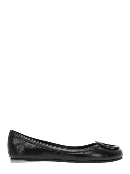 Frye Carson Logo Ballerinas - Black
