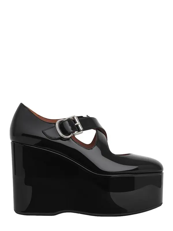 Alaïa Criss Cross Wedge - Black