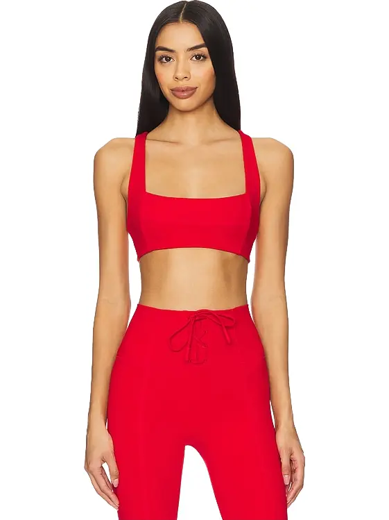 L*Space Uppercut Sports Bra In Red - Flame