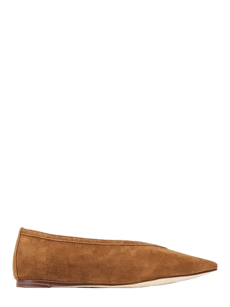 Steve Madden Leni Flats - Chesnut Suede
