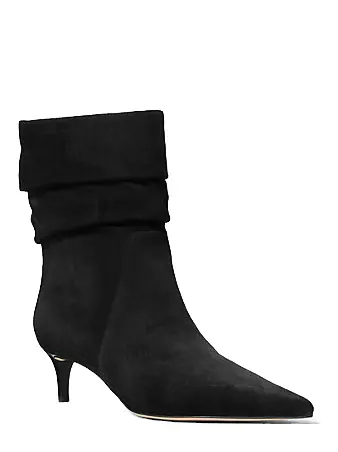 Michael Kors Dawn Suede Ankle Boots - Black